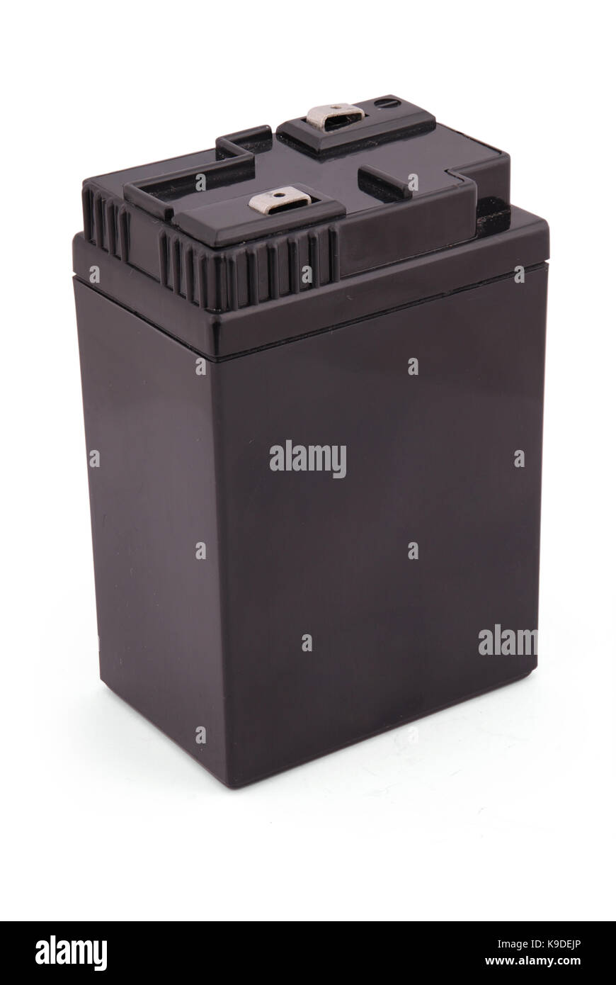 Black acid battery isolated on white background with soft shadow Stock ...