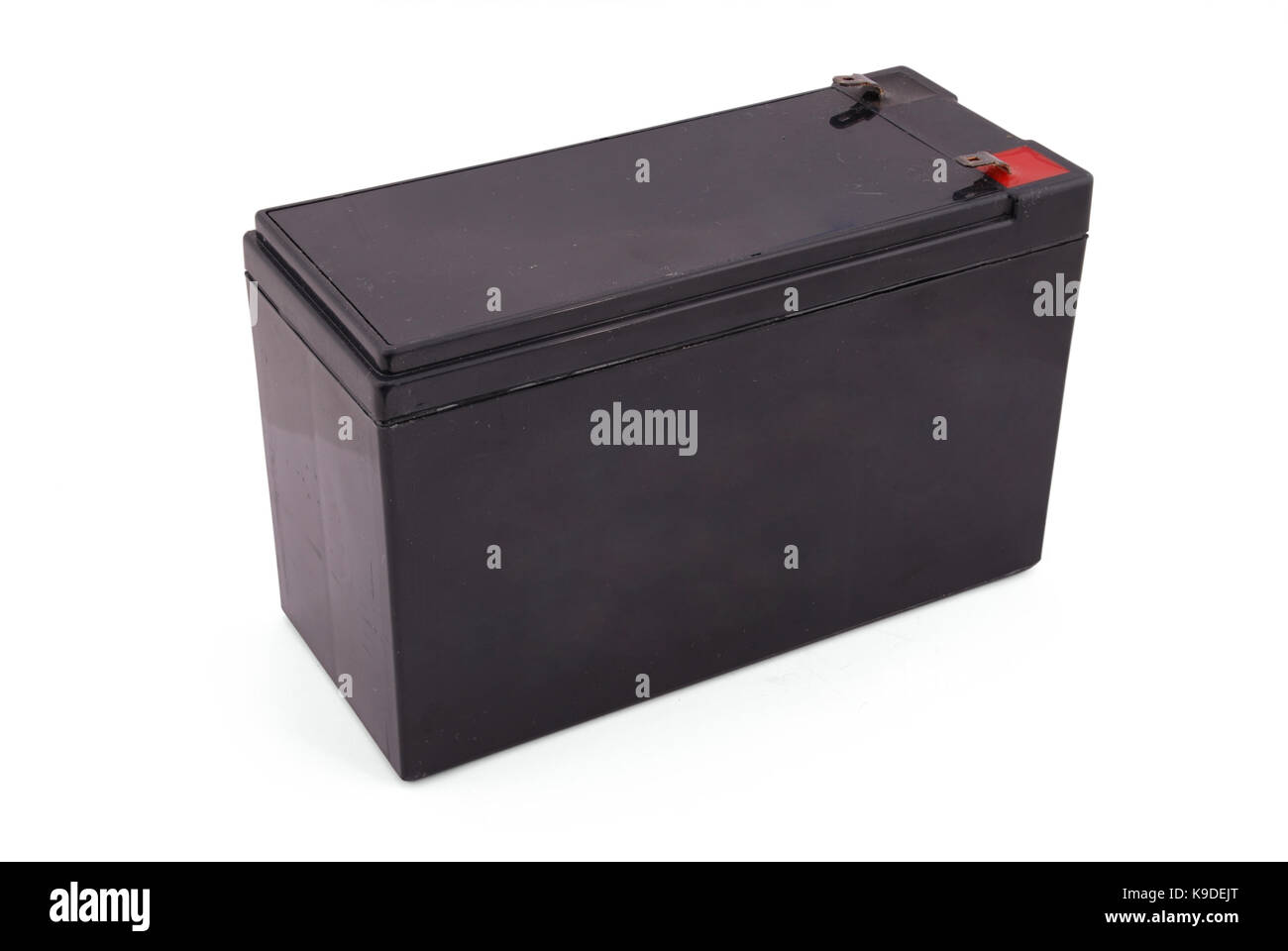 Black acid battery isolated on white background with soft shadow Stock ...