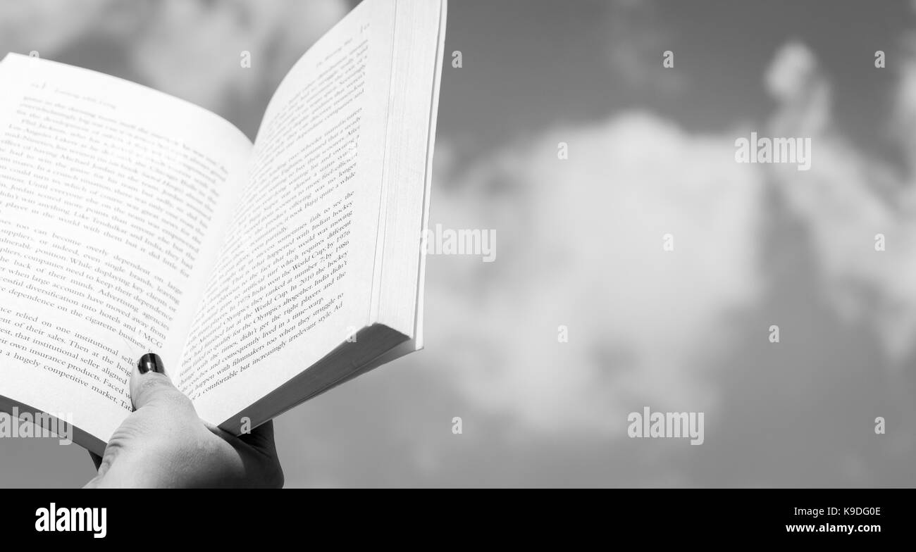 Read book to fly Stock Photo - Alamy