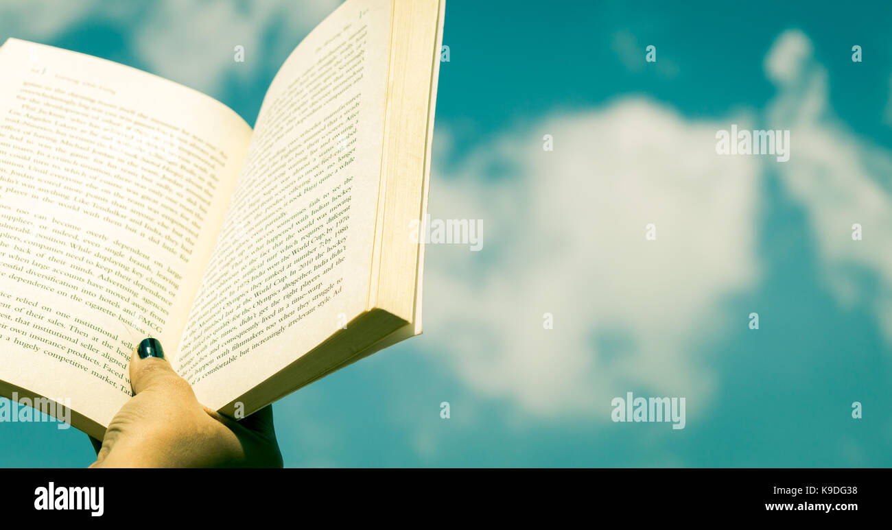 Read book to fly Stock Photo - Alamy