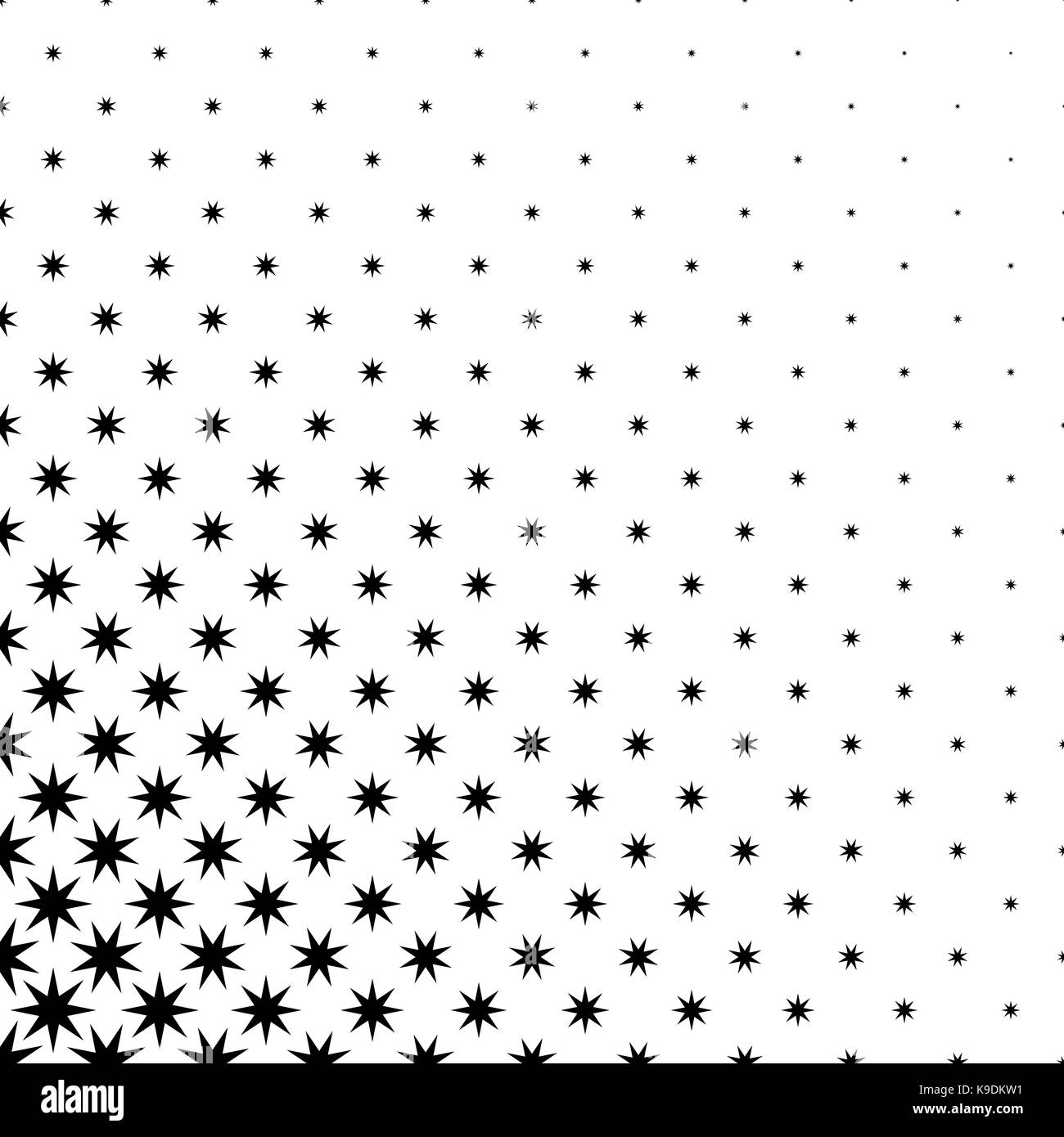 Monochrome star pattern - abstract vector background graphic design ...