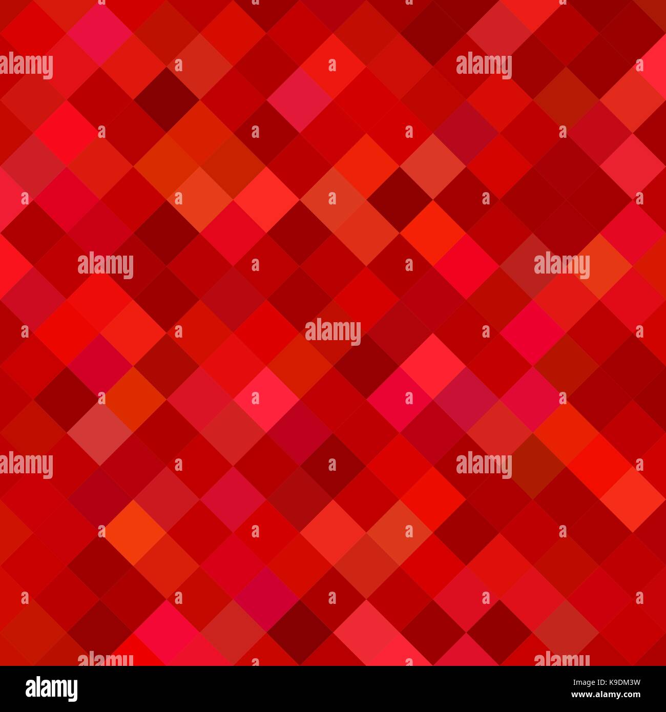Red abstract square pattern background - geometrical vector graphic ...