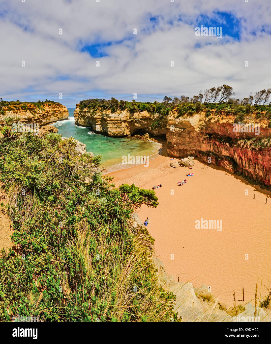 All shades of blue of the Pacific ocean. The Australian coast Stock ...