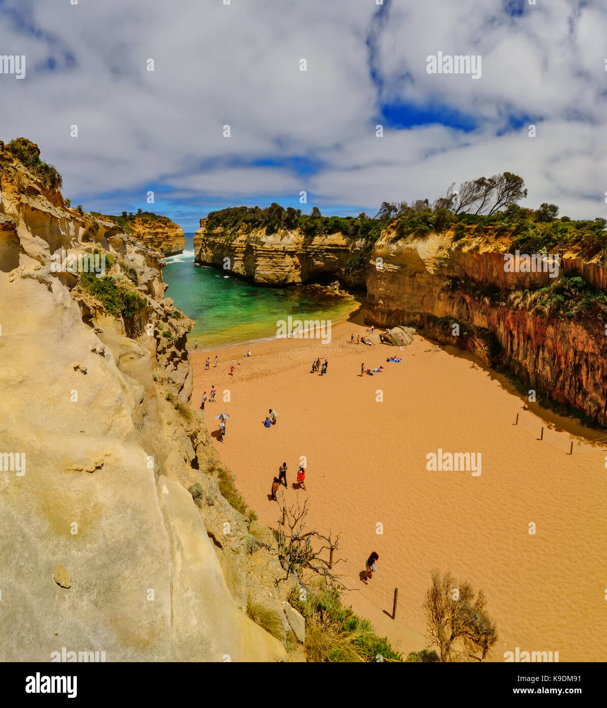 All shades of blue of the Pacific ocean. The Australian coast Stock ...