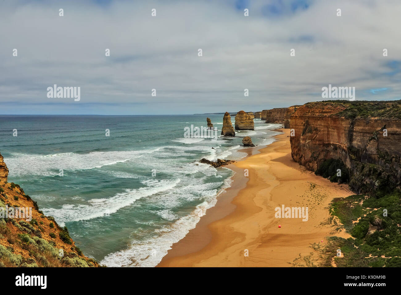 All shades of blue of the Pacific ocean. The Australian coast Stock ...