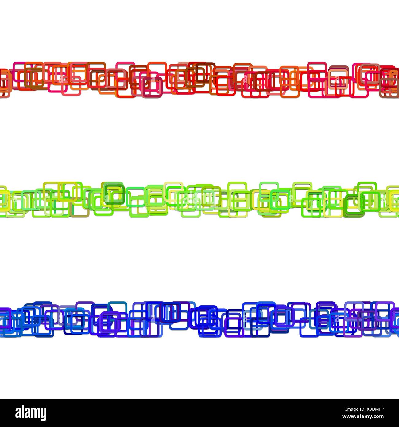 Repeatable square pattern paragraph rule line design set - vector ...