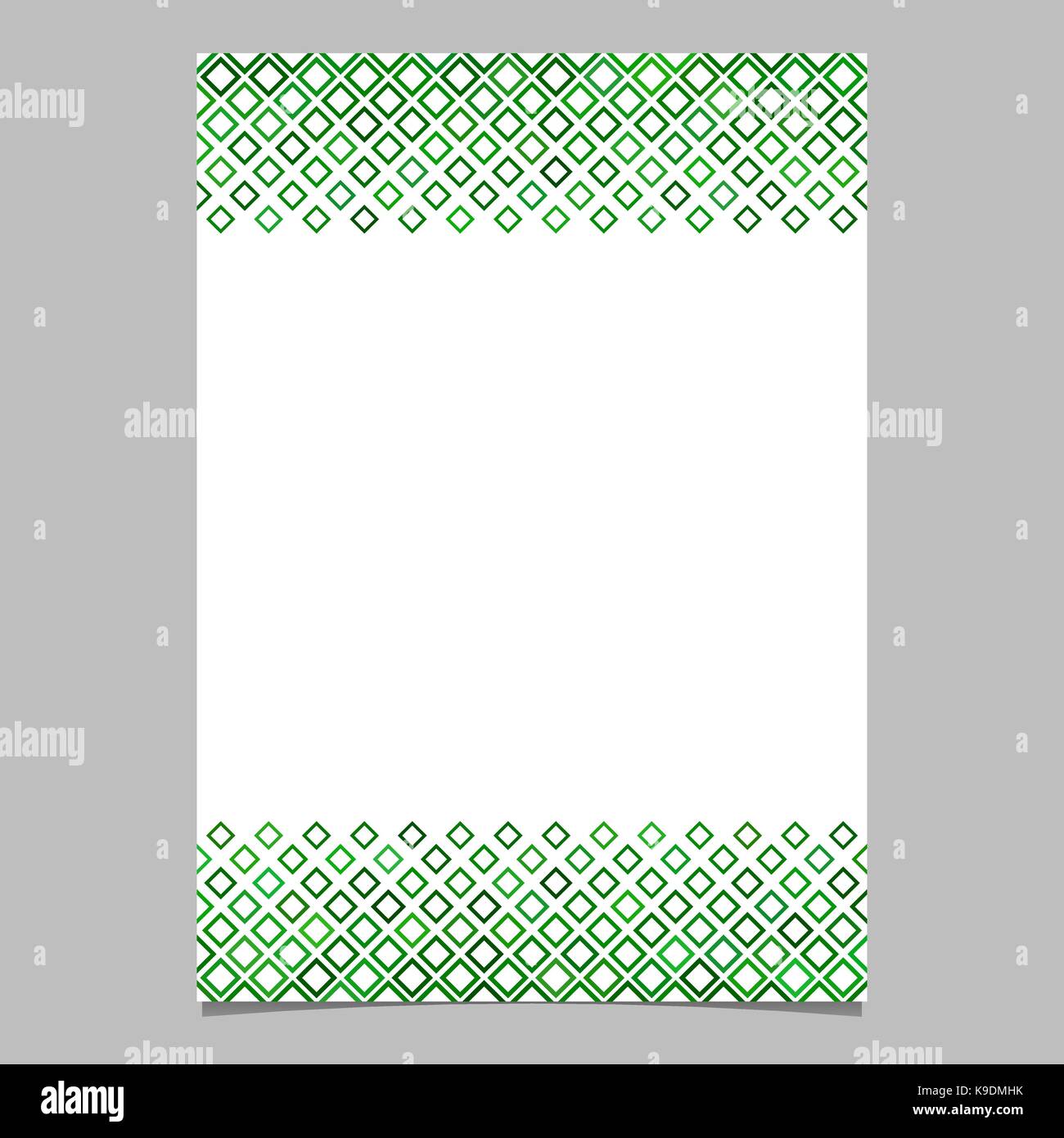 Green Diagonal Square Pattern Brochure Background Template Vector Graphic Design From Squares