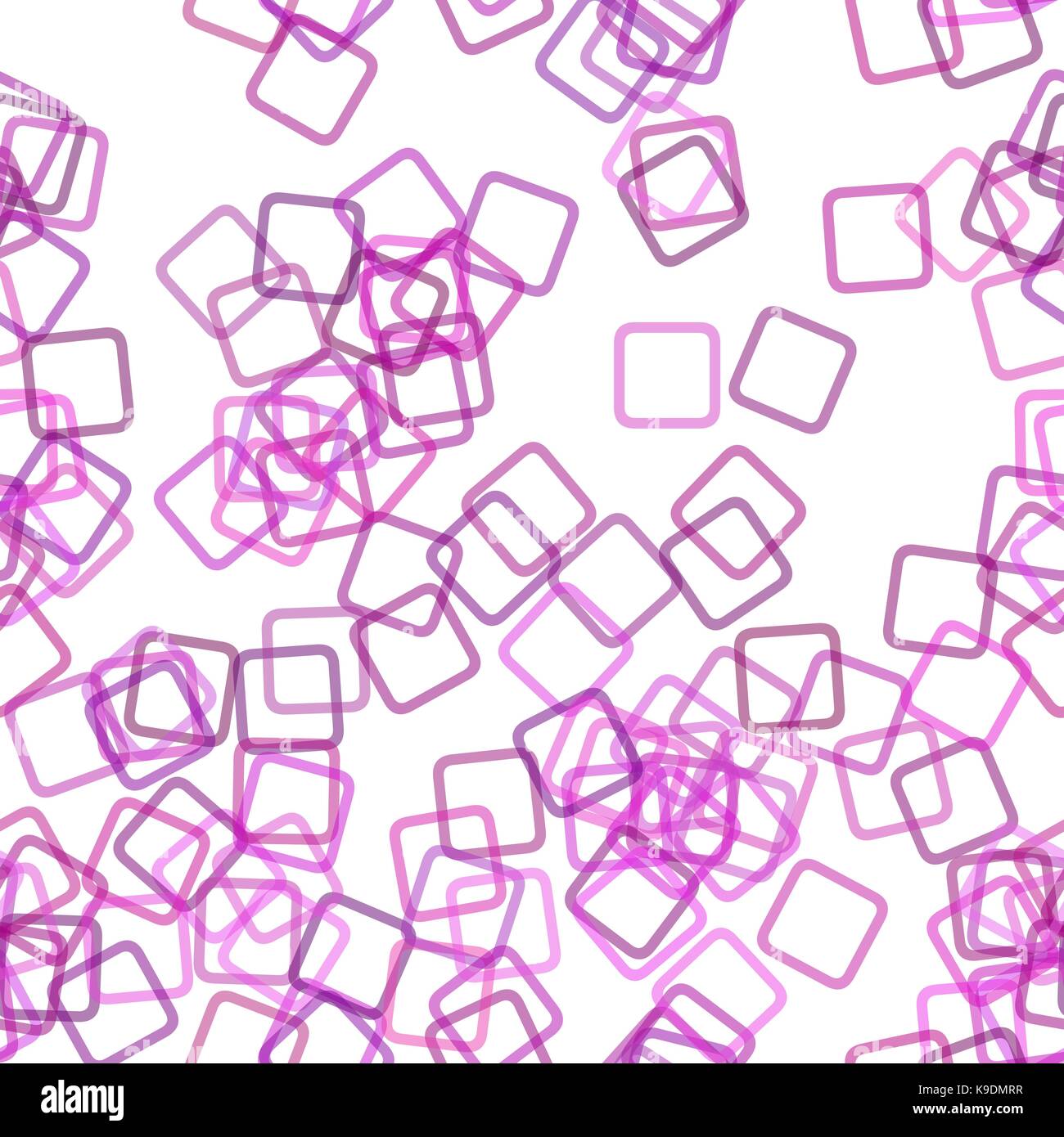 Seamless chaotic square pattern background - vector graphic design from random rotated squares ...