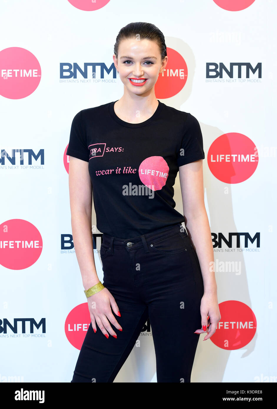 Kira maclean attending britains next top model photocall store studios ...