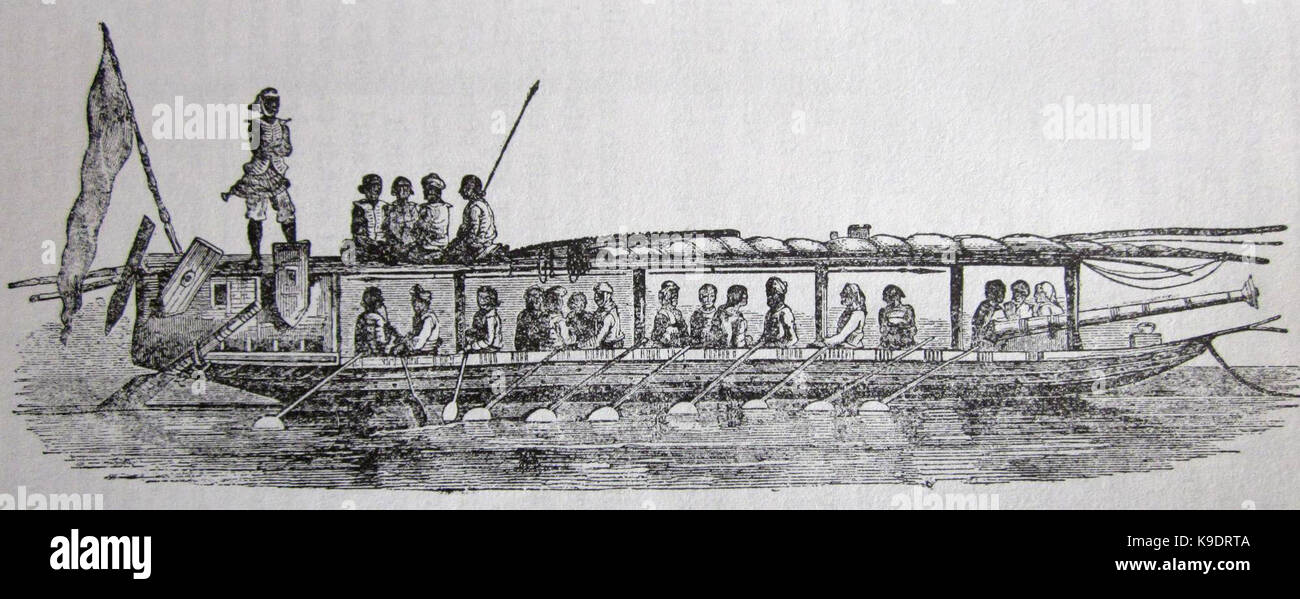 Marryat Illanun war boat Stock Photo - Alamy