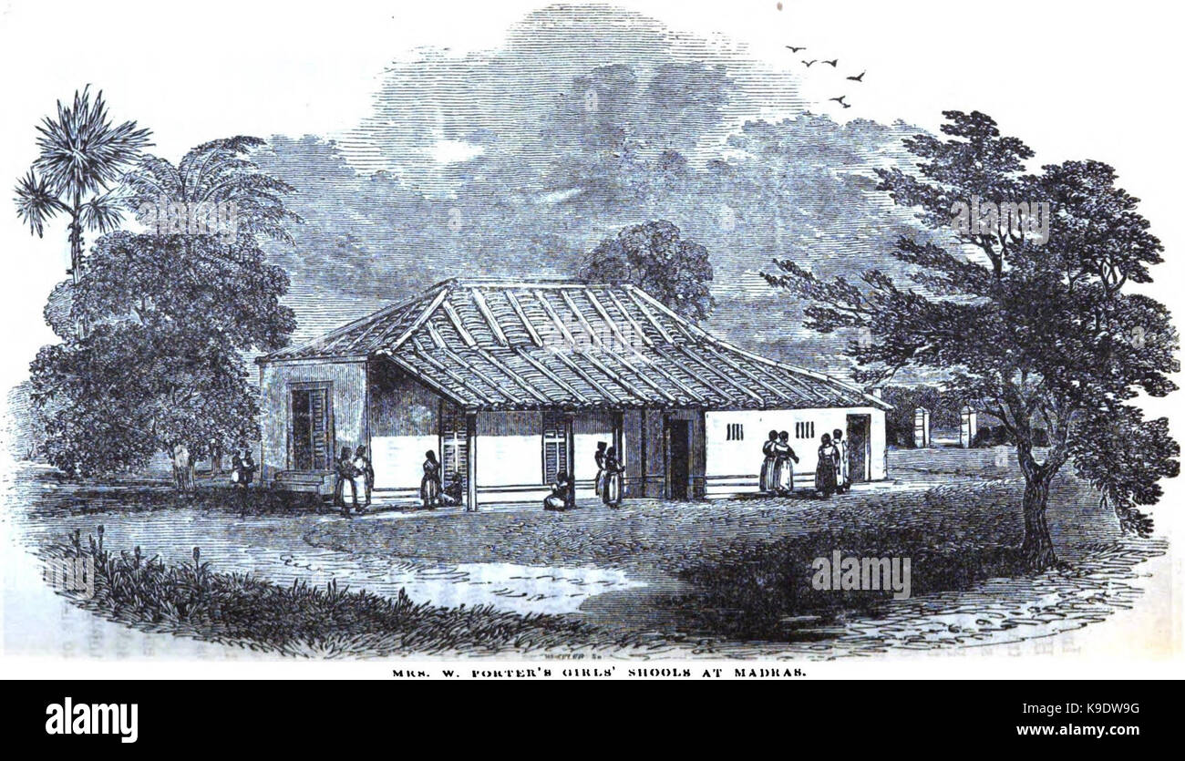 Mrs. W. Porter's Girls' Shools at Madras (Bentinck Higher Secondary ...