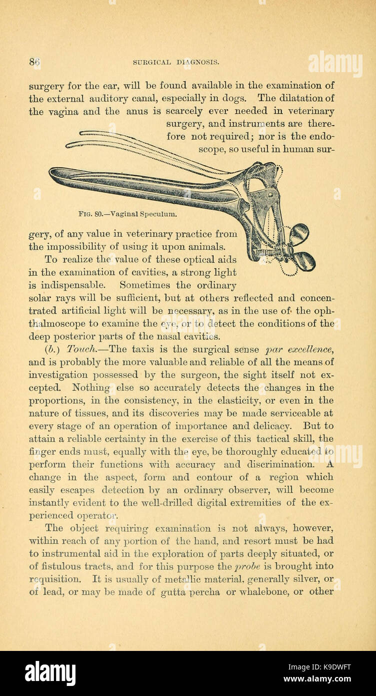 Manual of operative veterinary surgery (Page 86) BHL20475446 Stock ...