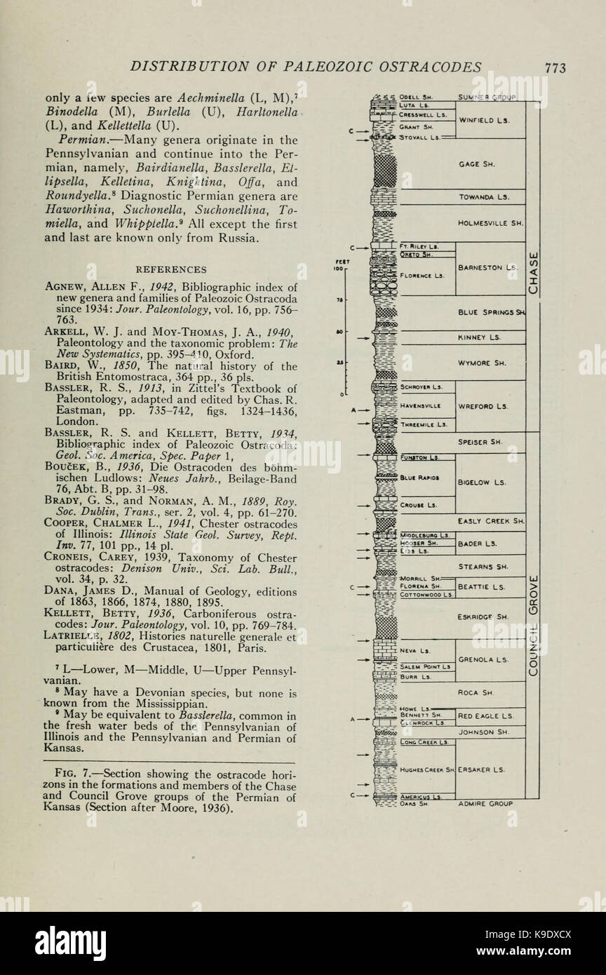 Occurrence and stratigraphic distribution of Paleozoic ostracodes (Page ...