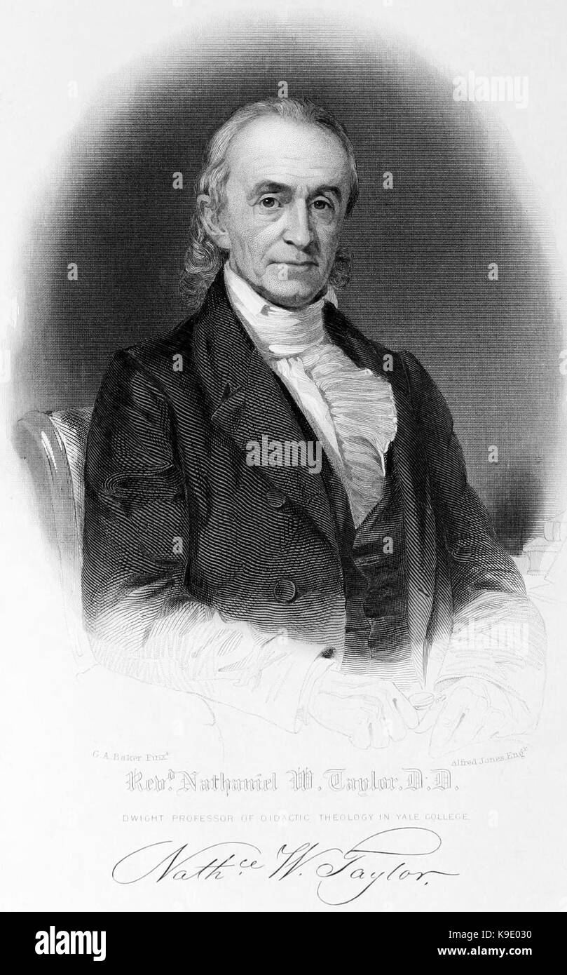Nathaniel W Taylor 1873 Catalogue Yale Divinity School Stock Photo - Alamy
