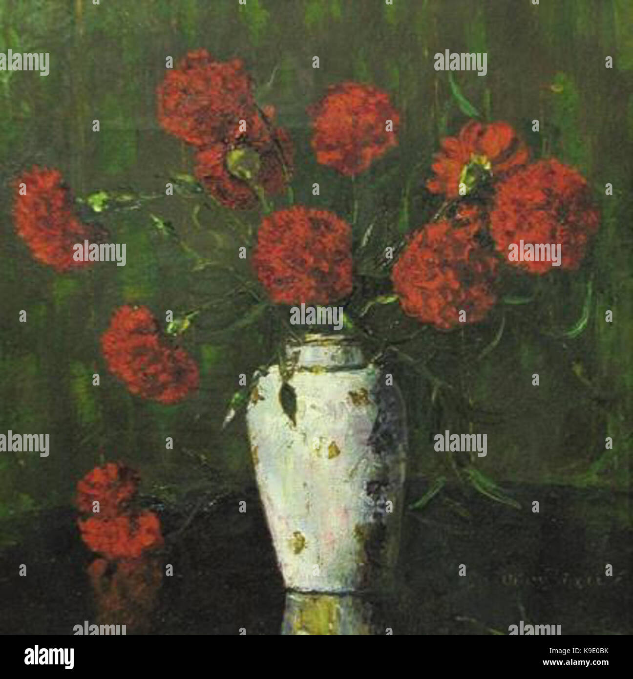 Octav Bancila Garoafe rosii Stock Photo - Alamy