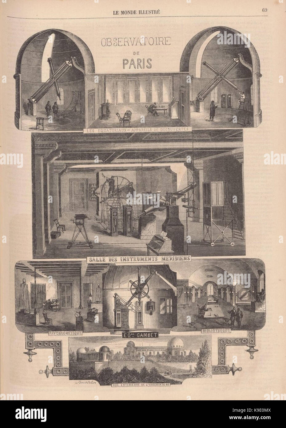 Observatoire de Paris 1862 Stock Photo - Alamy