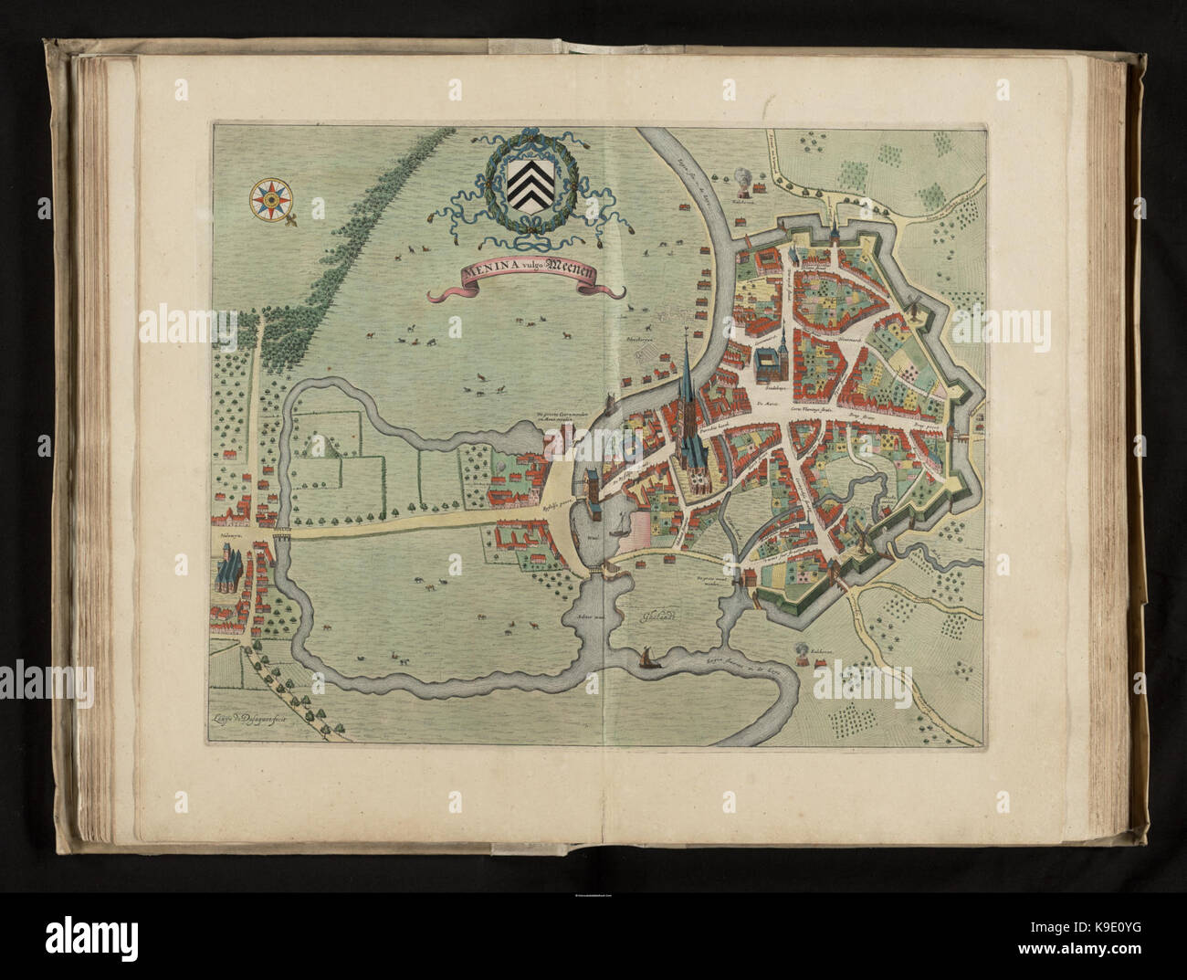 Menen map hi-res stock photography and images - Alamy