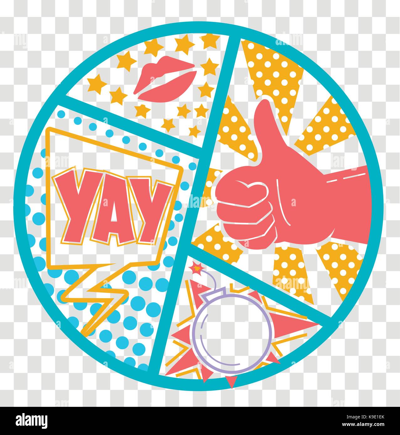 Comics Template. Vector Retro Comic Book Speech Bubbles Illustration ...
