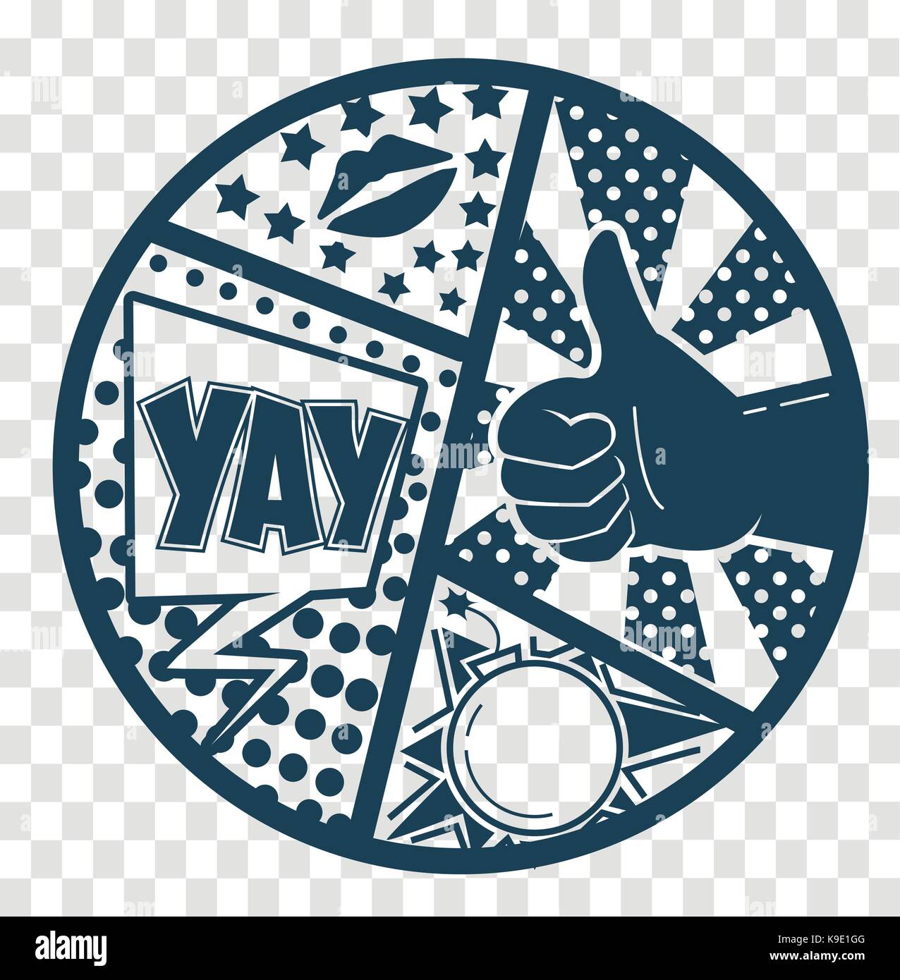 Comics Template, silhouette. Vector Retro Comic Book . black and white ...