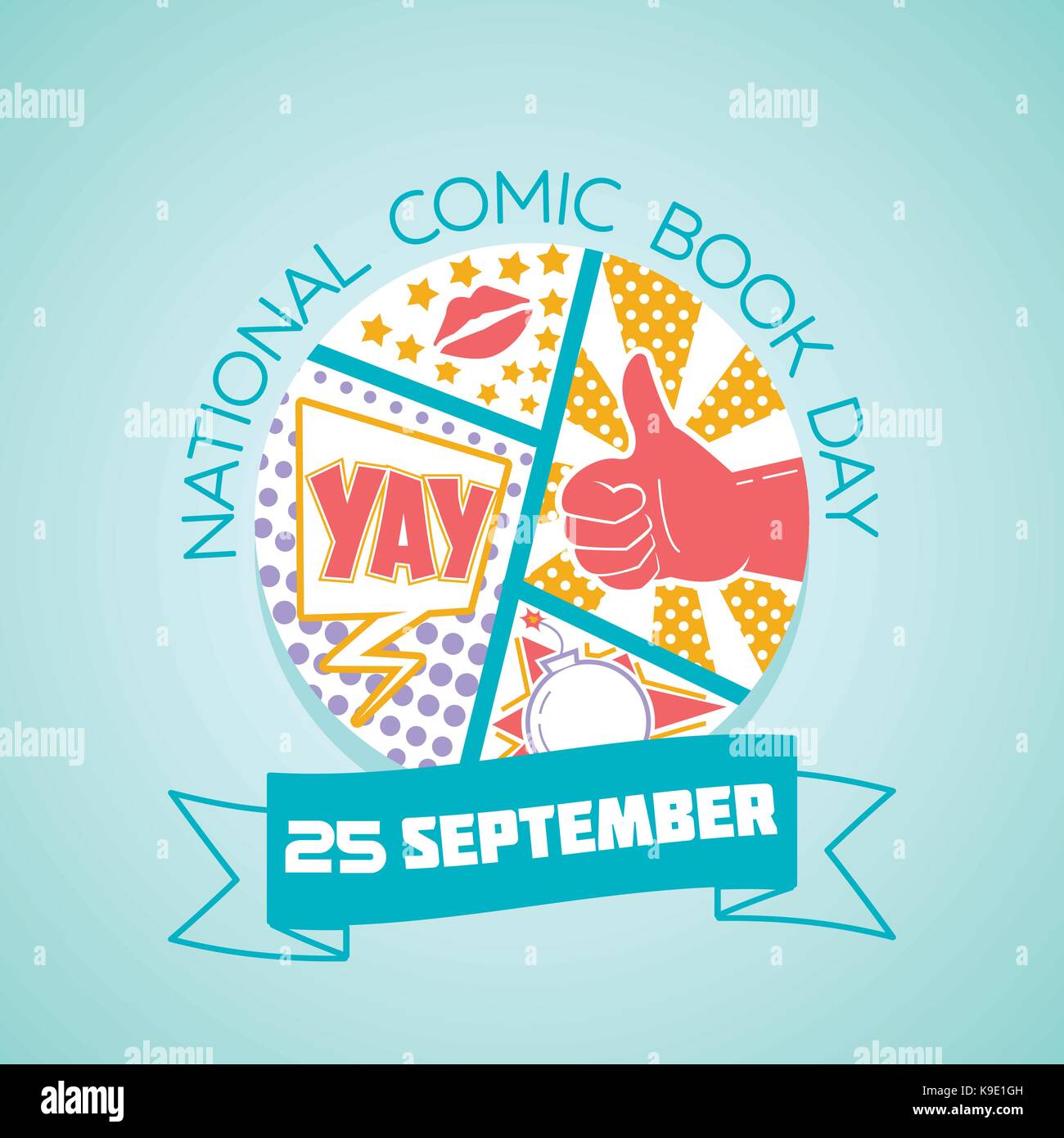 Calendar for each day on september 25. Greeting card. Holiday ...