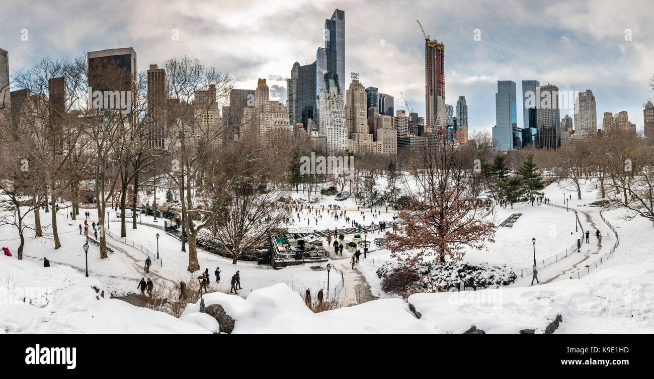 New York City Winter Skyline Wallpaper