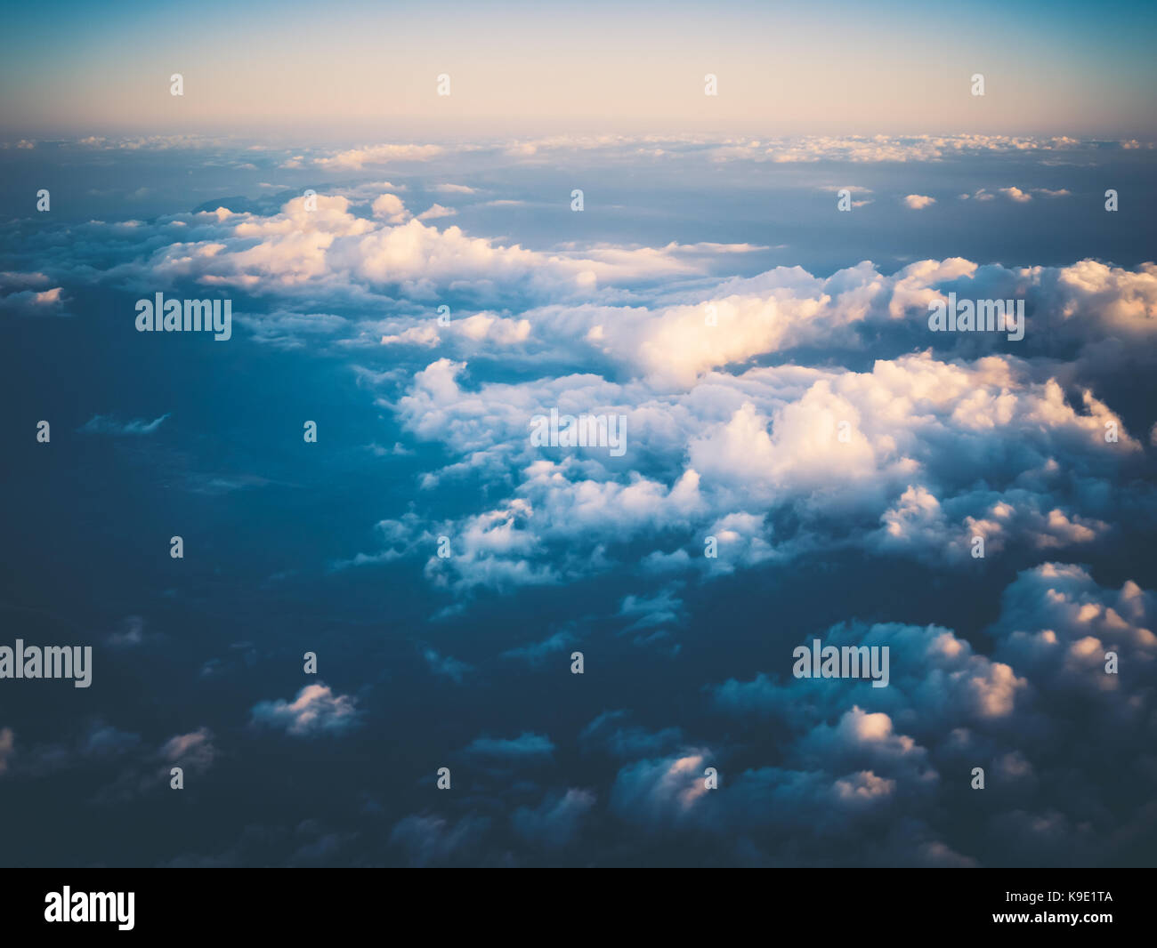 Atmosphere space air sky and clouds Stock Photo - Alamy
