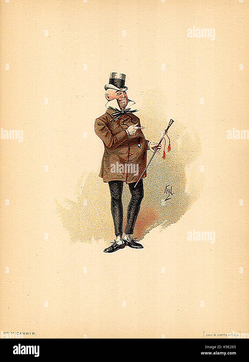 Mr Micawber 1889 Dickens David Copperfield character by Kyd (Joseph ...