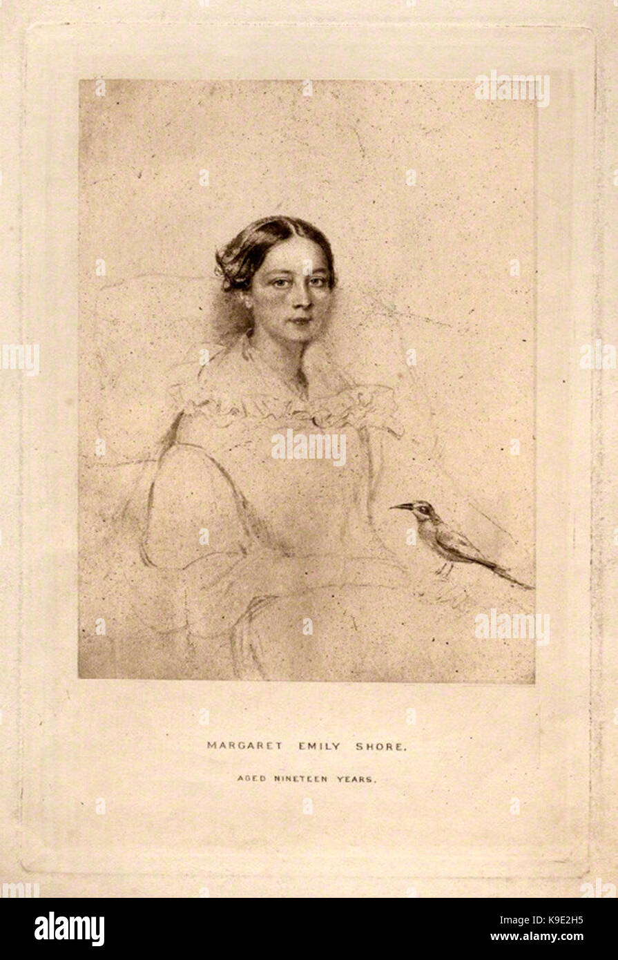Margaret Emily Shore engraving Stock Photo - Alamy