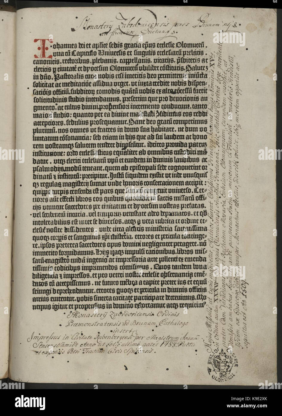 Missale Olomucense 01 Stock Photo - Alamy