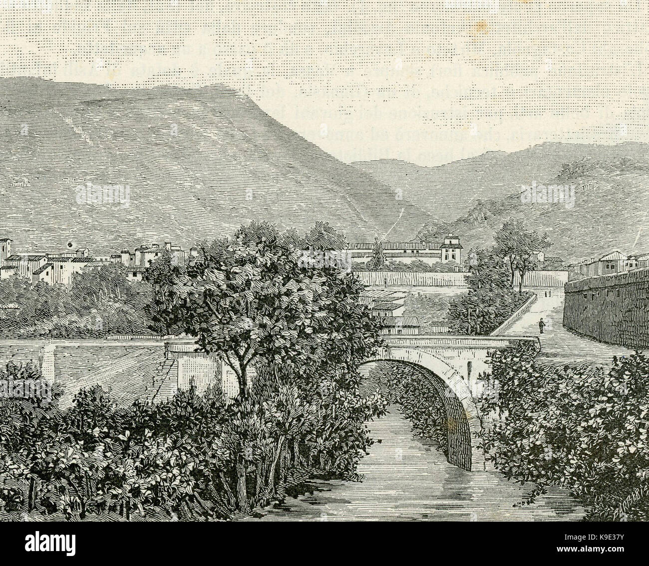 Massa Ponte Nuovo sul fiume Frigido Stock Photo - Alamy