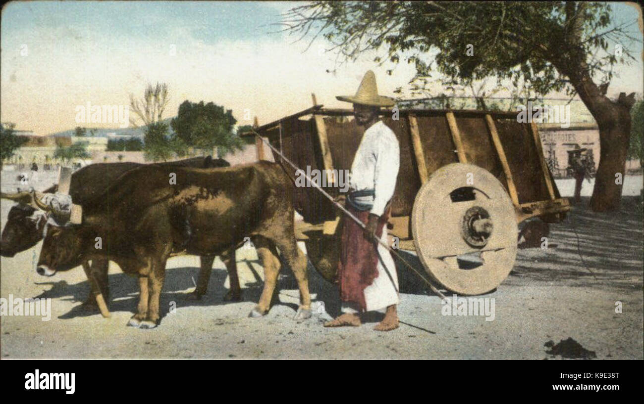 Mexican ox cart Stock Photo - Alamy