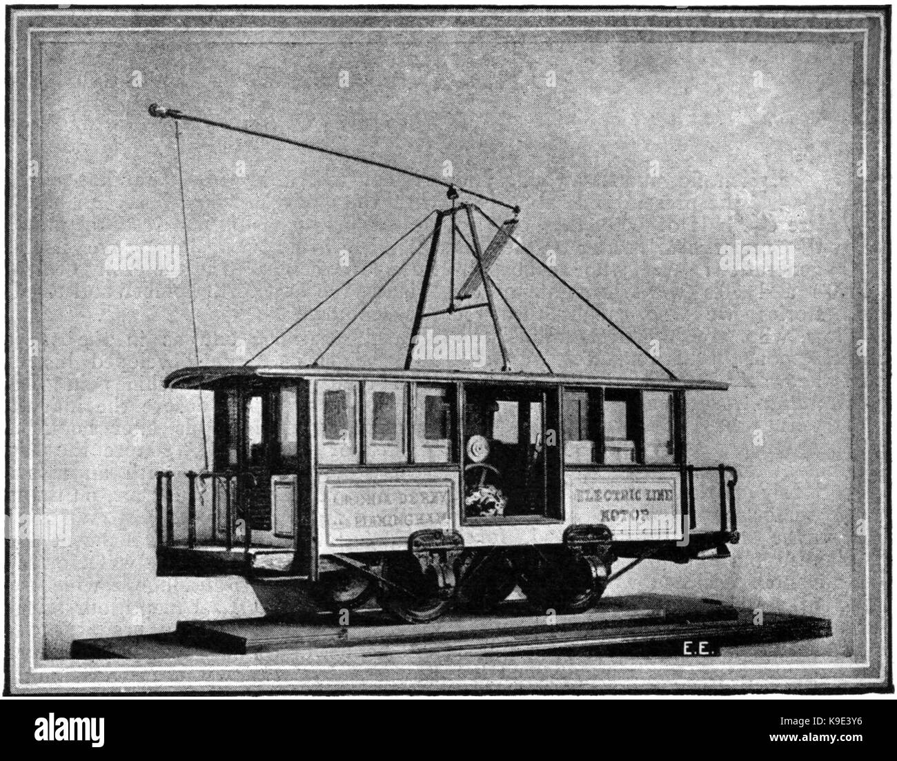 Model of First Electric Locomotive in U. S. 1888 (cropped Stock Photo ...