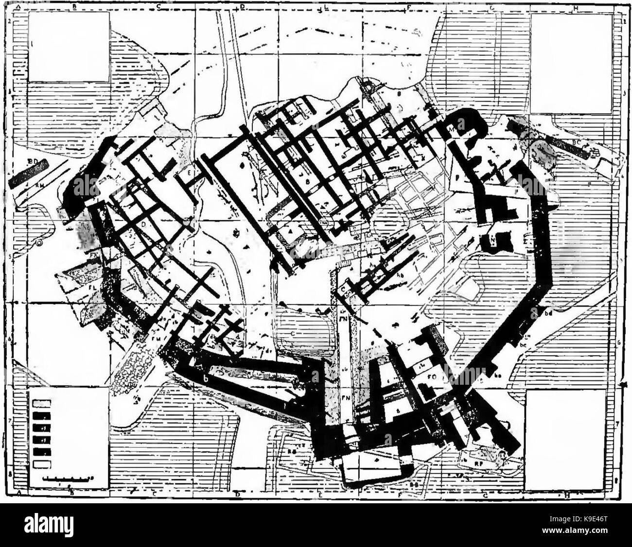 Mycenaean Troy p034 Plan II Stock Photo - Alamy