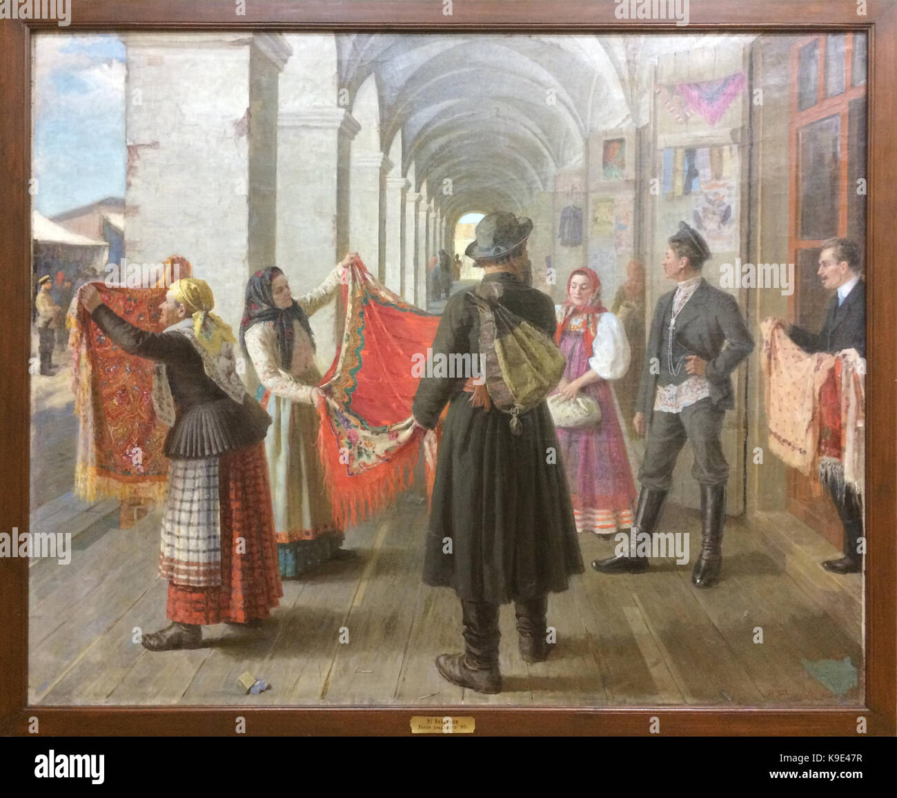 Nikolay Bekryashev Choosing a Dowry (with frame Stock Photo - Alamy