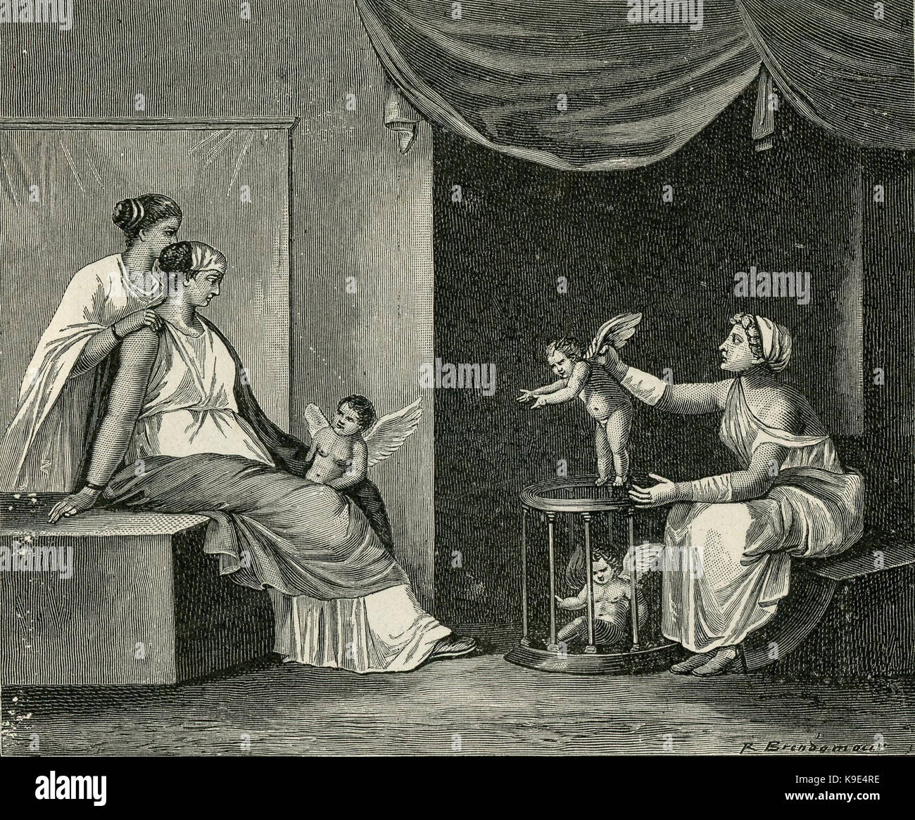 Napoli Museo Nazionale mercato degli Amorini Stock Photo - Alamy