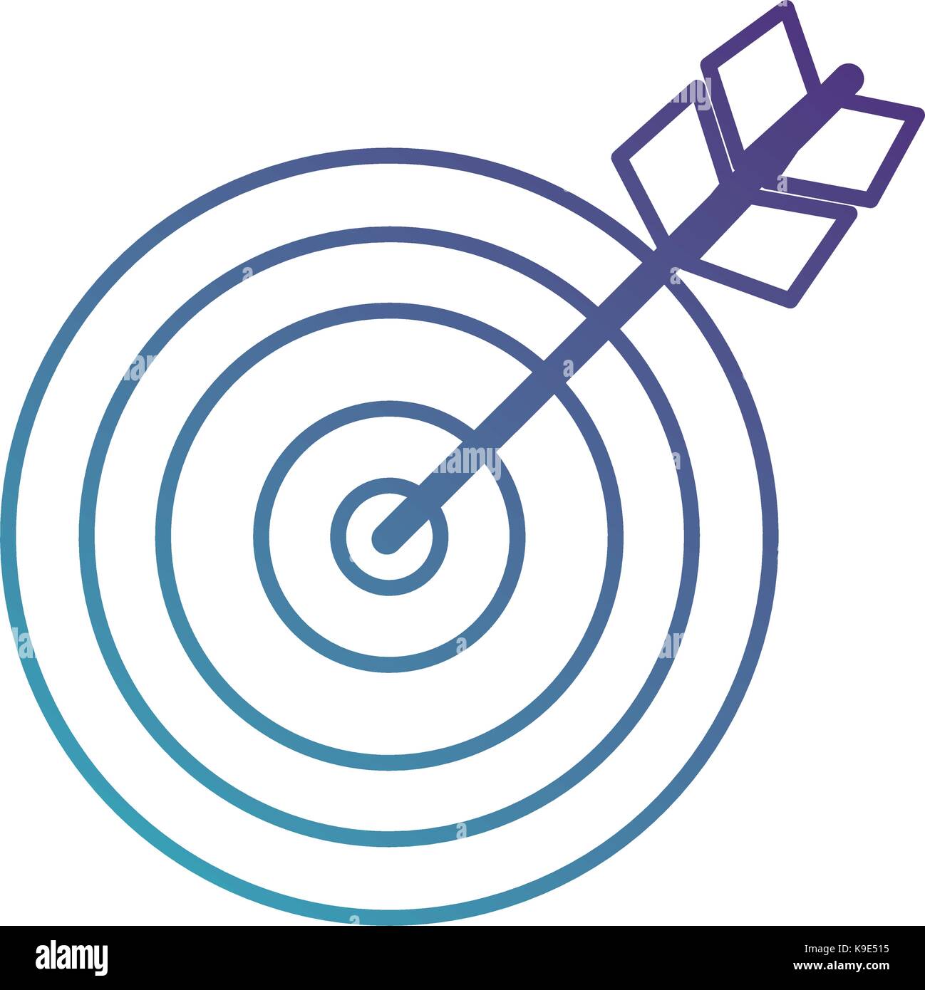 target with arrow icon vector illustration design Stock Vector Image ...