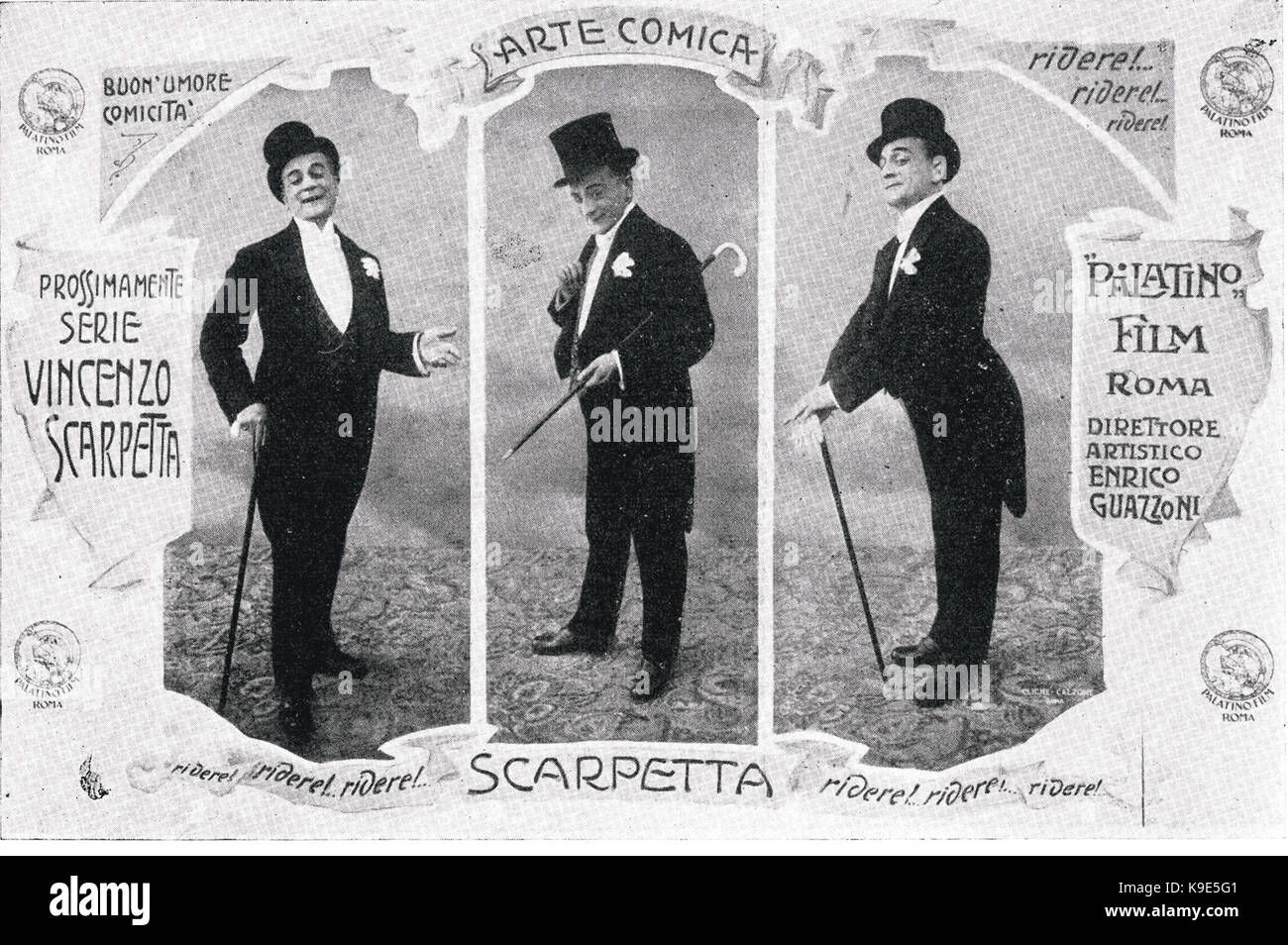 Manifesto Vincenzo Scarpetta per Palatino film Stock Photo - Alamy