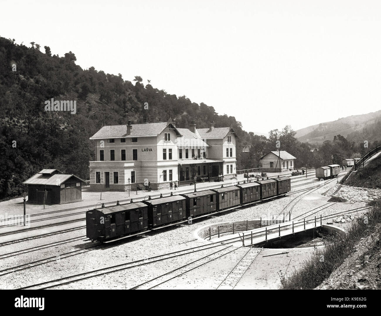 Narrow Gauge Railway Bosnabahn Station Lasva Stock Photo - Alamy