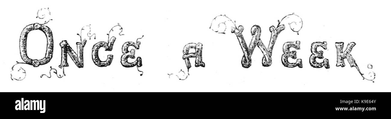 Once A Week Volume 2 0009 title Stock Photo - Alamy