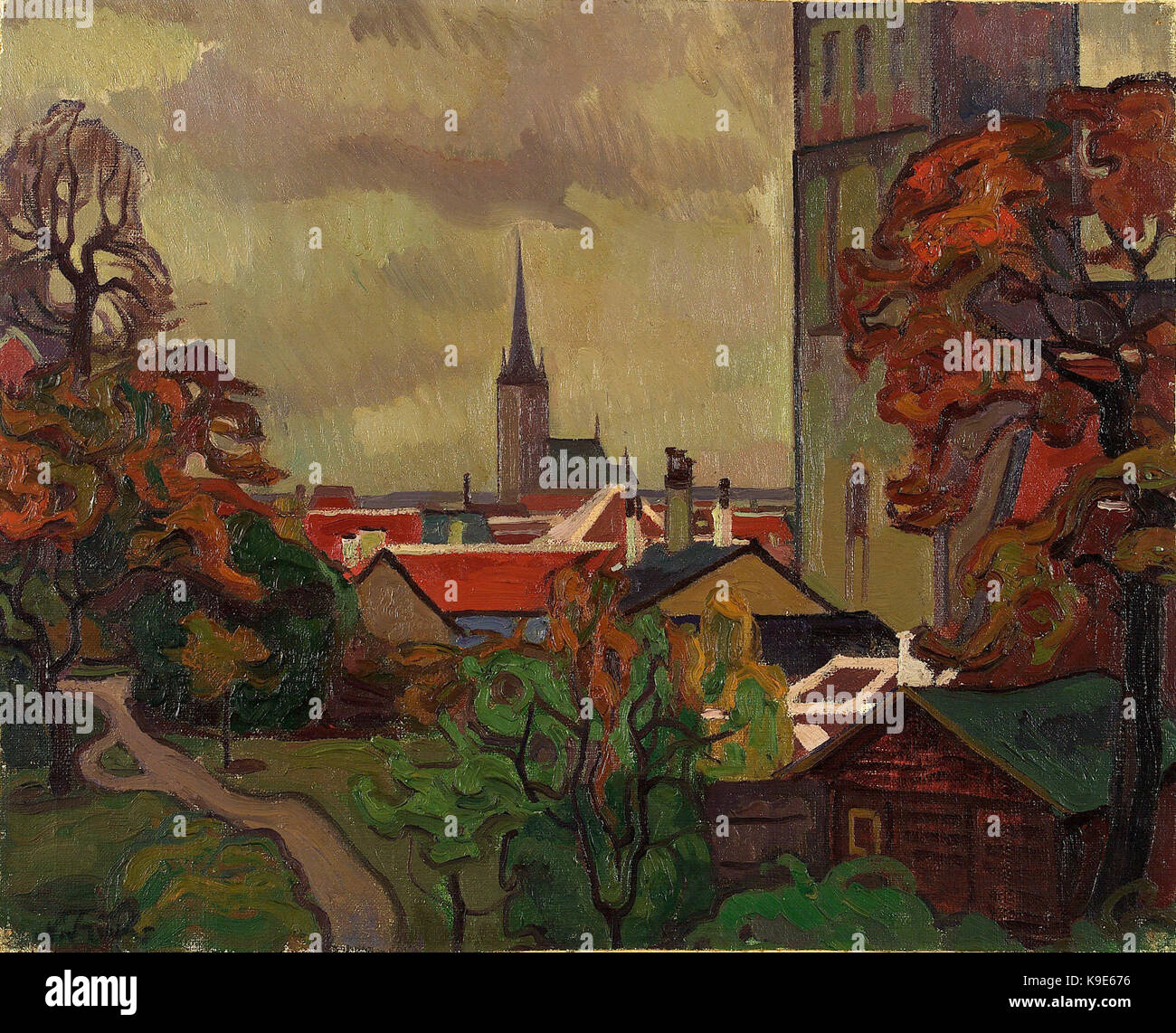 Nikolai Triik. View on Tallinn.TKM 0234M Stock Photo - Alamy