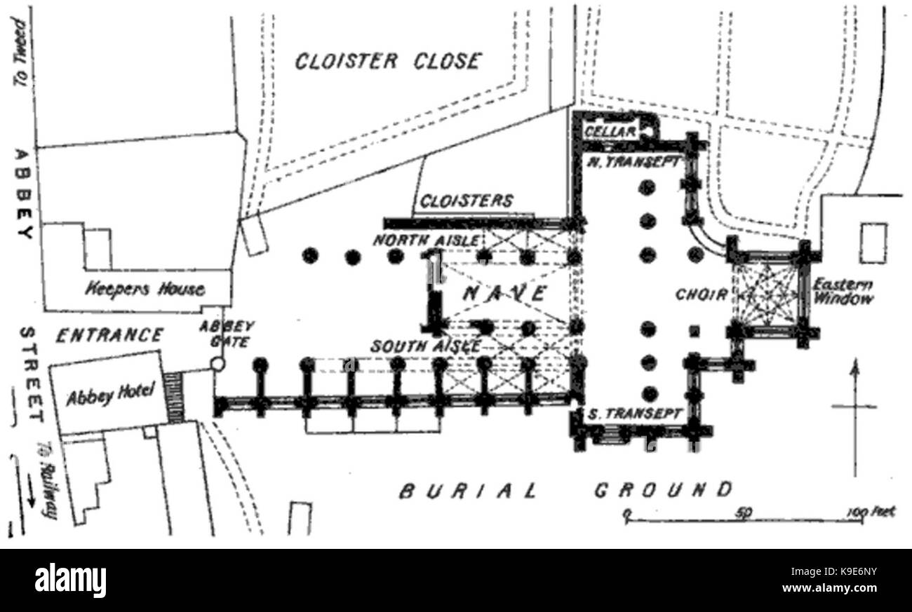 Abbey plan drawing hi-res stock photography and images - Alamy