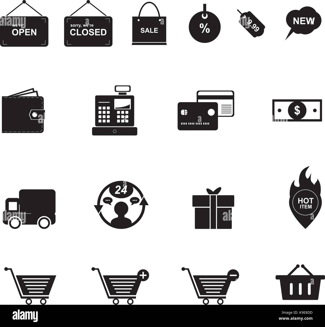 Icon commerce shopping Stock Vector Images - Alamy