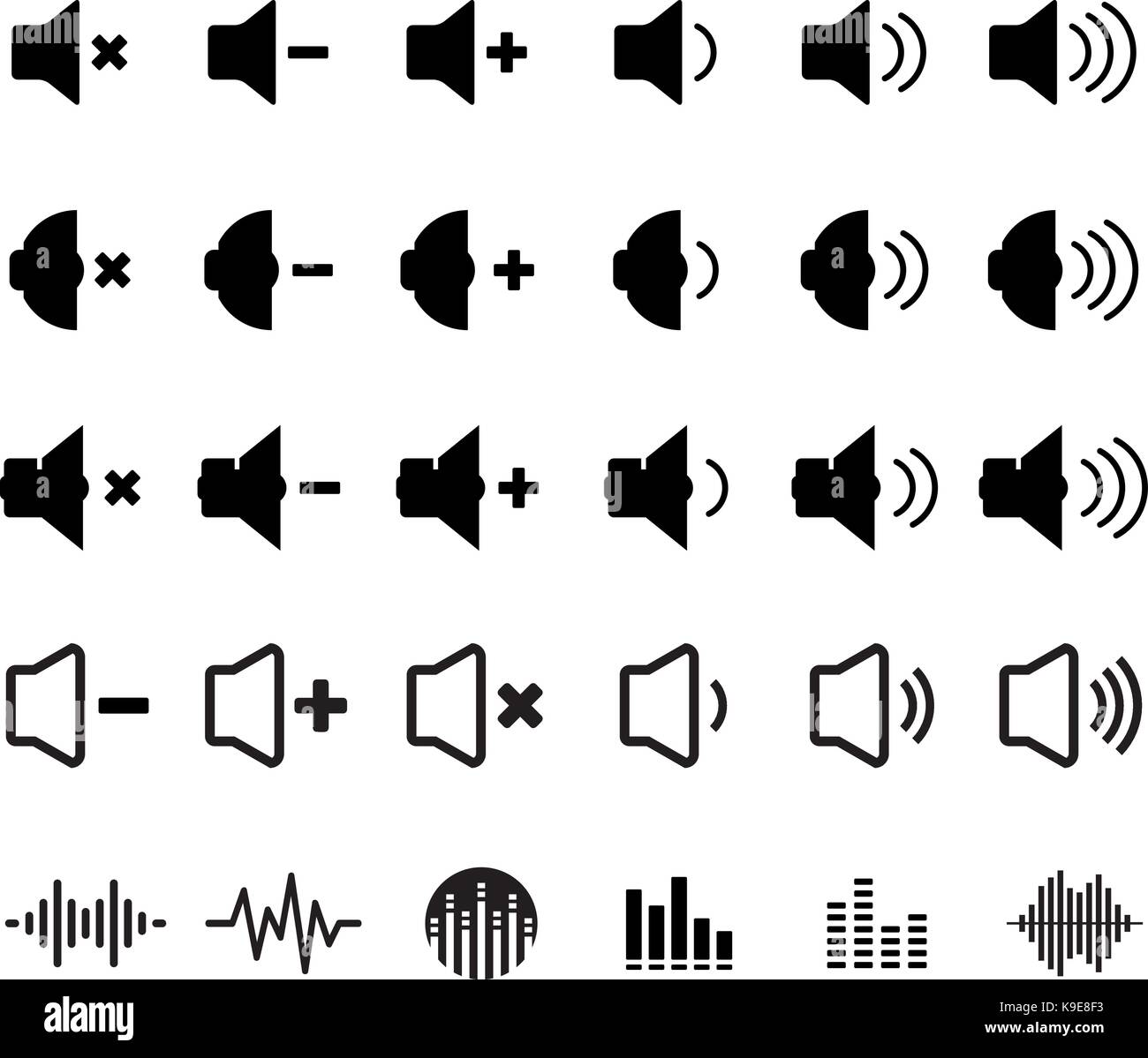 Sound wave vector vectors hi-res stock photography and images - Alamy