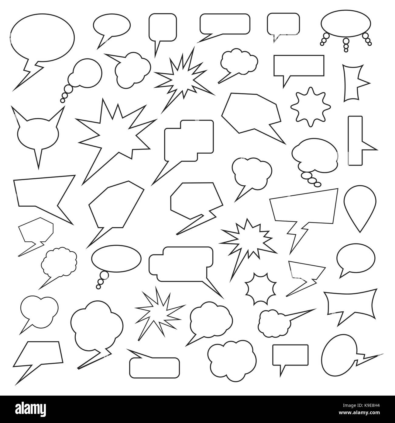 Speech bubble vector Stock Vector Image & Art - Alamy