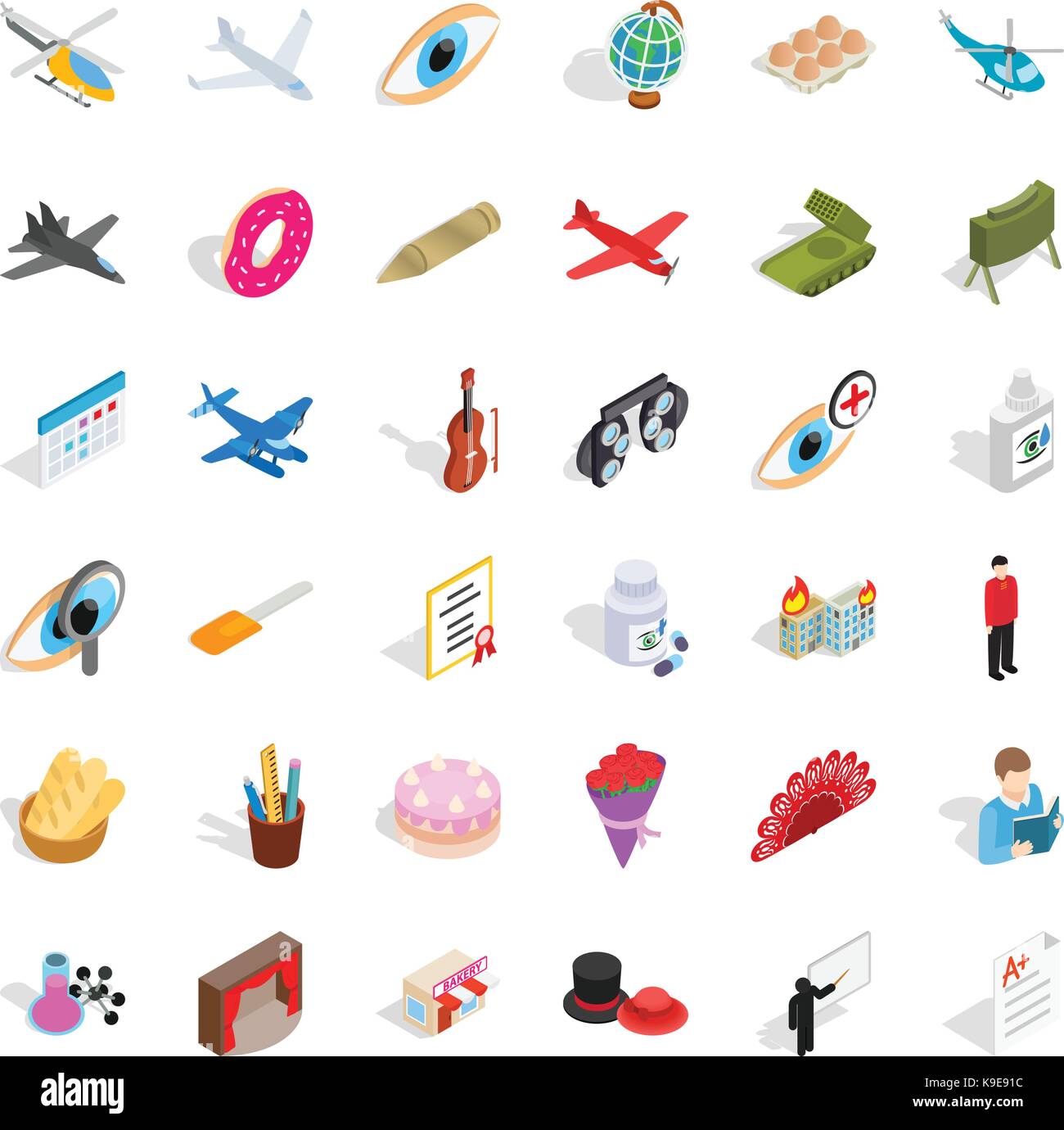 Propensity icons set, isometric style Stock Vector Image & Art - Alamy