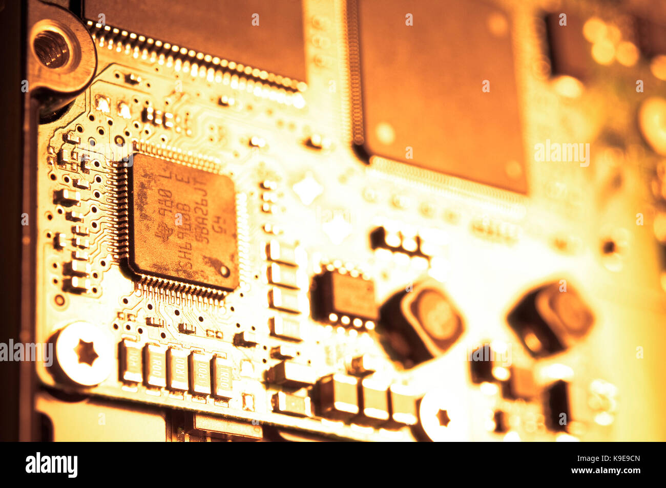 close up detail of a computer circuit board Stock Photo - Alamy