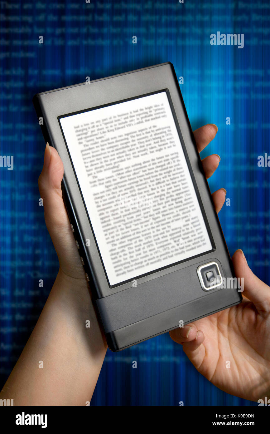 Electronic book reading hi-res stock photography and images - Alamy