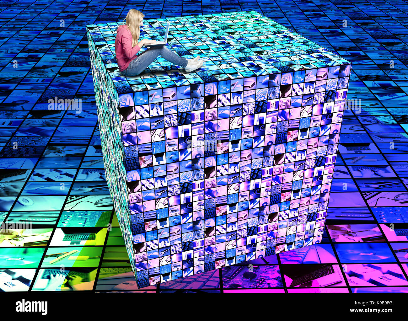 Laptop multimedia media hi-res stock photography and images - Alamy