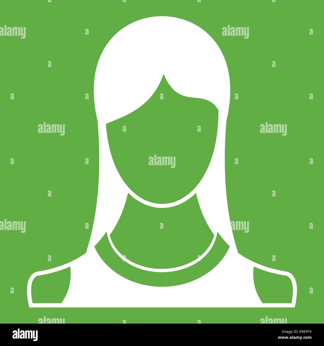 Woman icon green Stock Vector Image & Art - Alamy