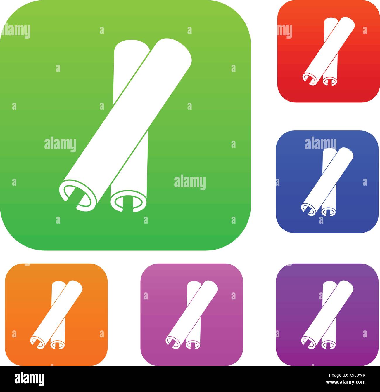 Cinnamon sticks set color collection Stock Vector Image & Art - Alamy